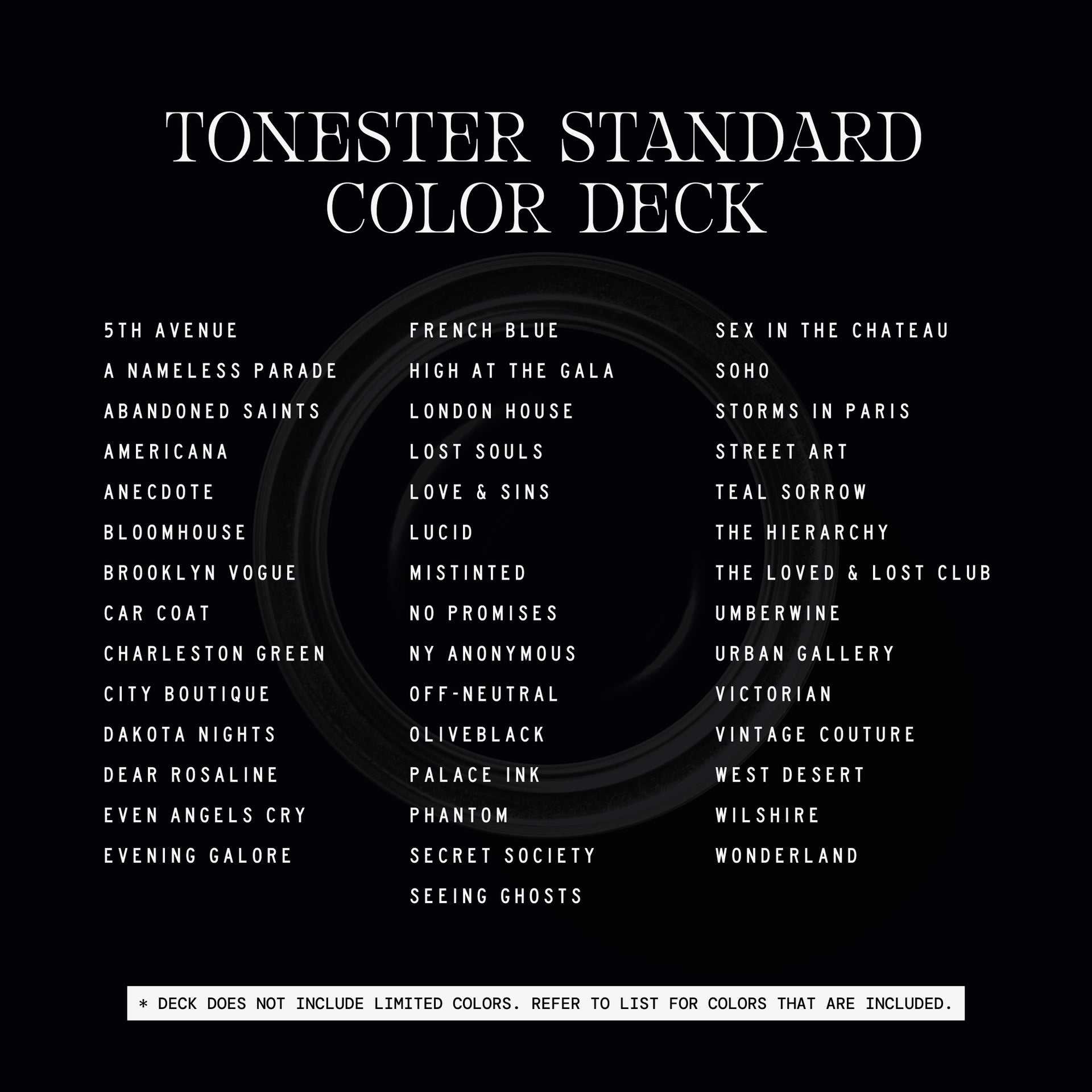 COLOR DECK – tonesterpaints